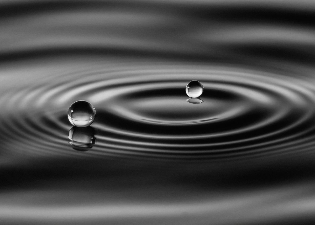 '2 Drops' Poster, picture, metal print, paint by World Class Photos ...