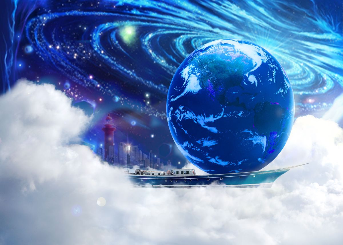 'The World Galaxy Dream' Poster by Smitten Kitten666 | Displate