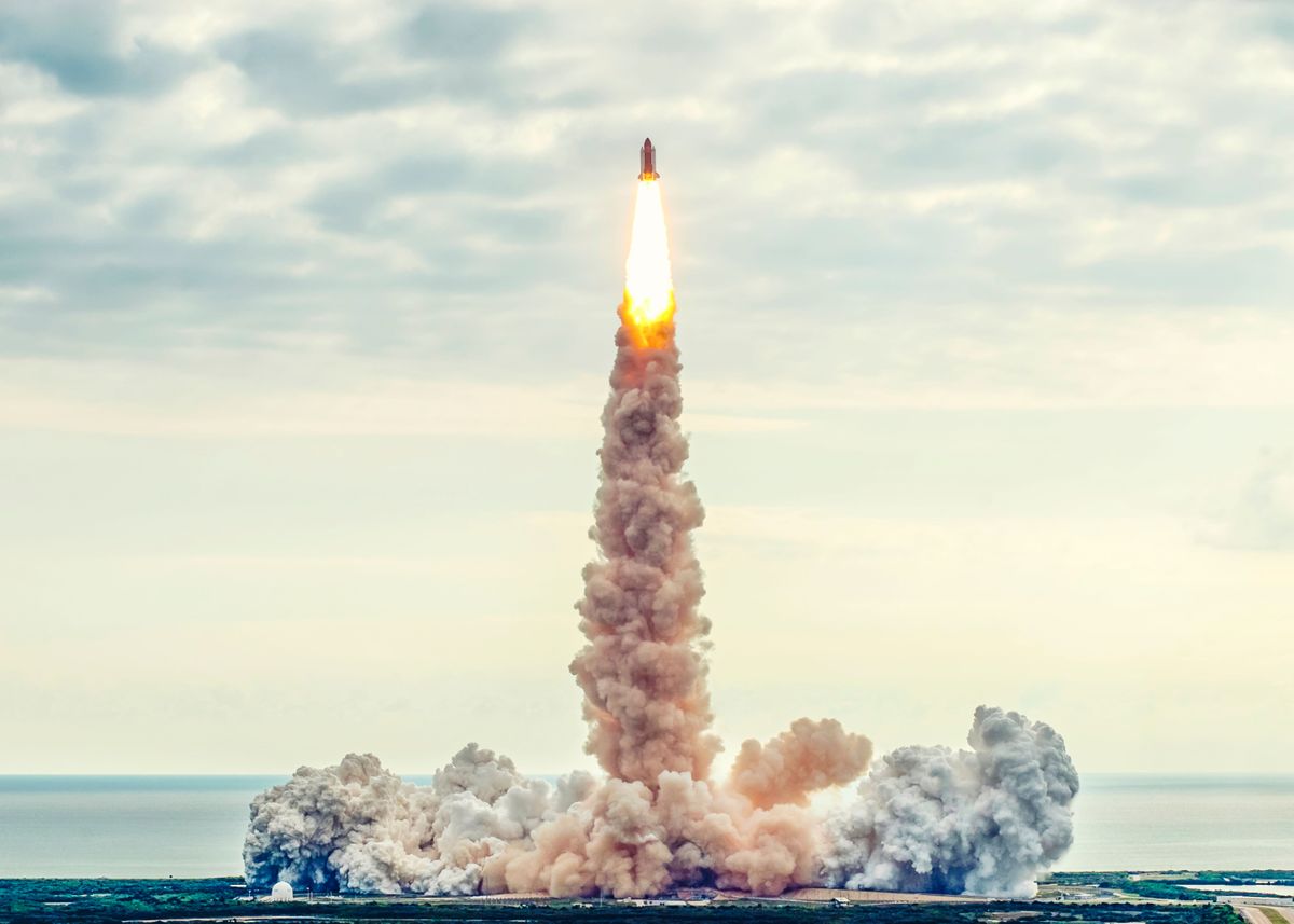 'Space Shuttle Endeavour' Poster, picture, metal print, paint by Mango ...