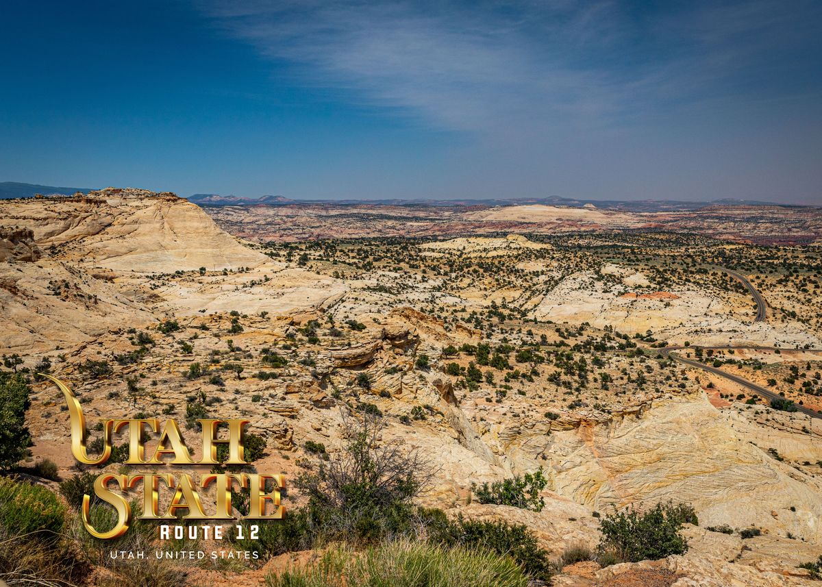 'Utah State Route 12' Poster, picture, metal print, paint by Gestalt ...