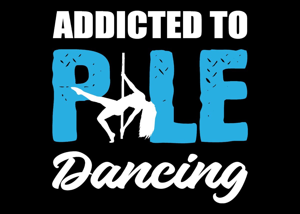 'Addicted Pole Dancing Tale' Poster, picture, metal print, paint by ...