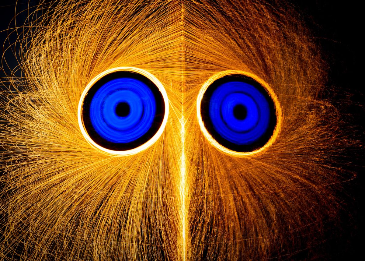 'Light Painting face' Poster, picture, metal print, paint by Wissam ...