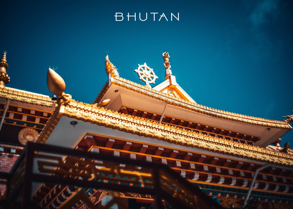 'Bhutan ' Poster, picture, metal print, paint by Famous City | Displate