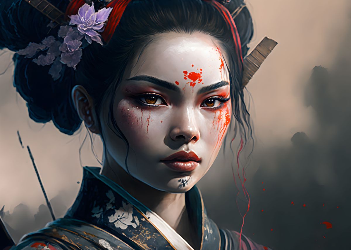 Beautiful Geisha Wallpaper