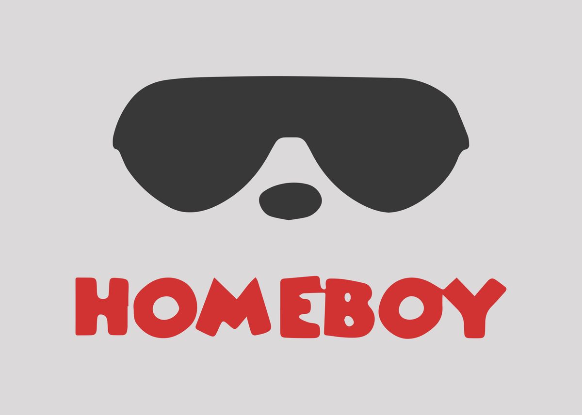 'Homeboy' Poster, picture, metal print, paint by Design Droplet | Displate