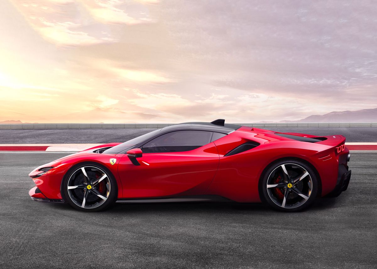 'Ferrari SF90 Stradale' Poster, picture, metal print, paint by Supri ...