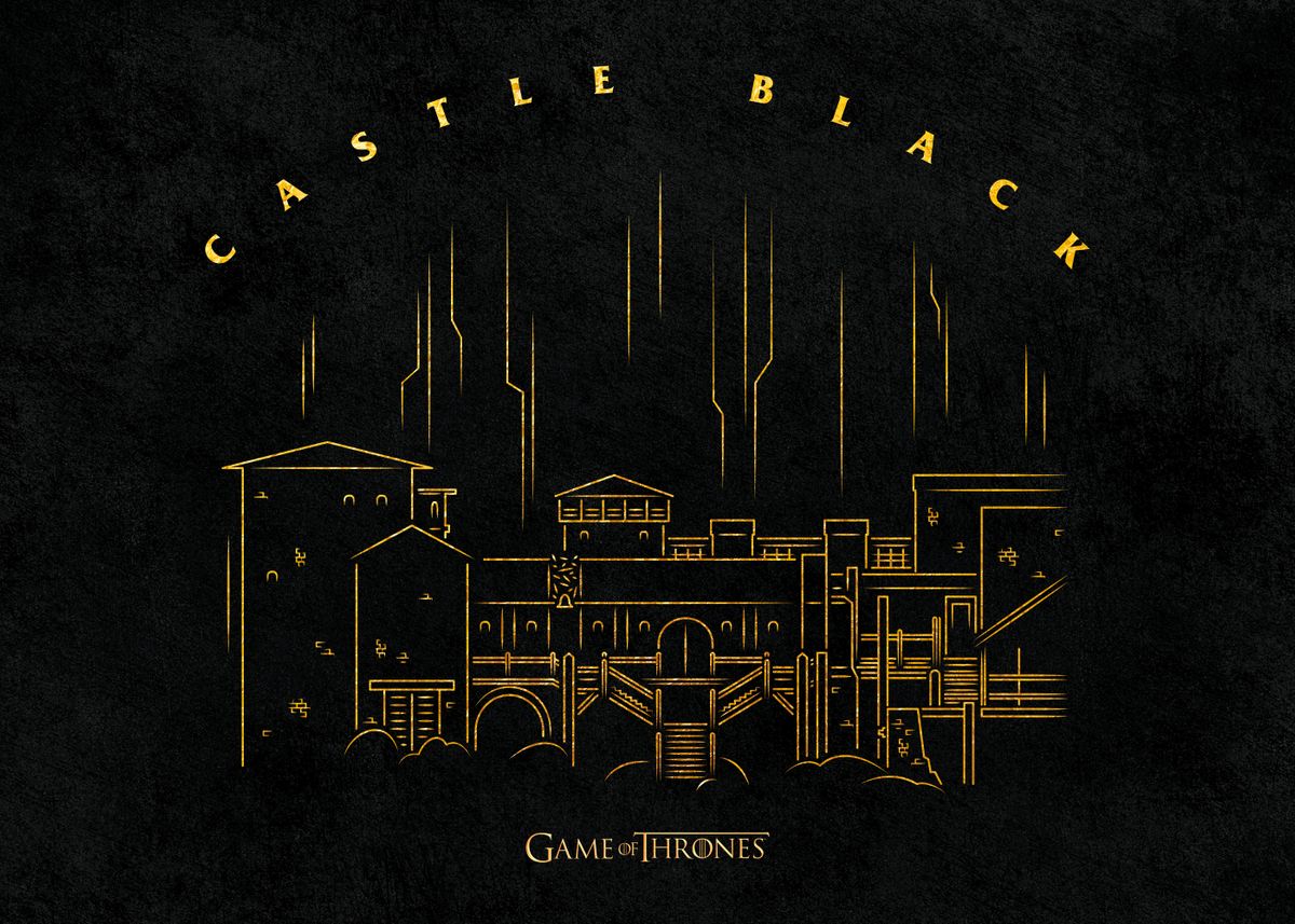 'Castle Black' Poster, picture, metal print, paint by Game of Thrones ...