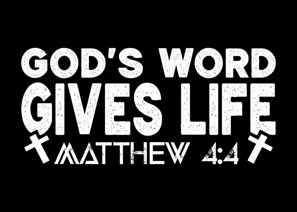 'Gods Word Gives Life' Poster, picture, metal print, paint by crbn ...
