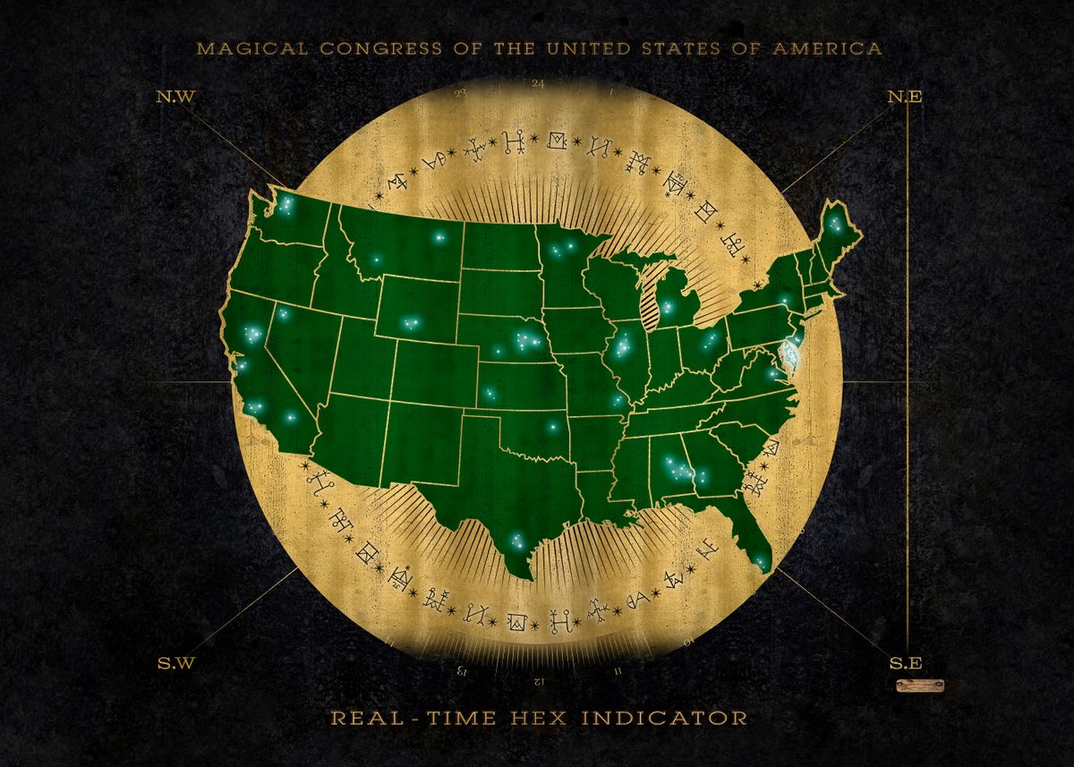 'Real-Time Hex Indicator' Poster, picture, metal print, paint by ...