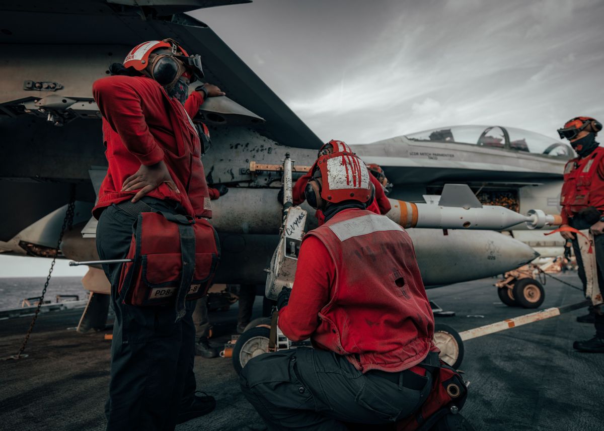 'LOAD THEM BOMBS' Poster, picture, metal print, paint by M Benjamin ...