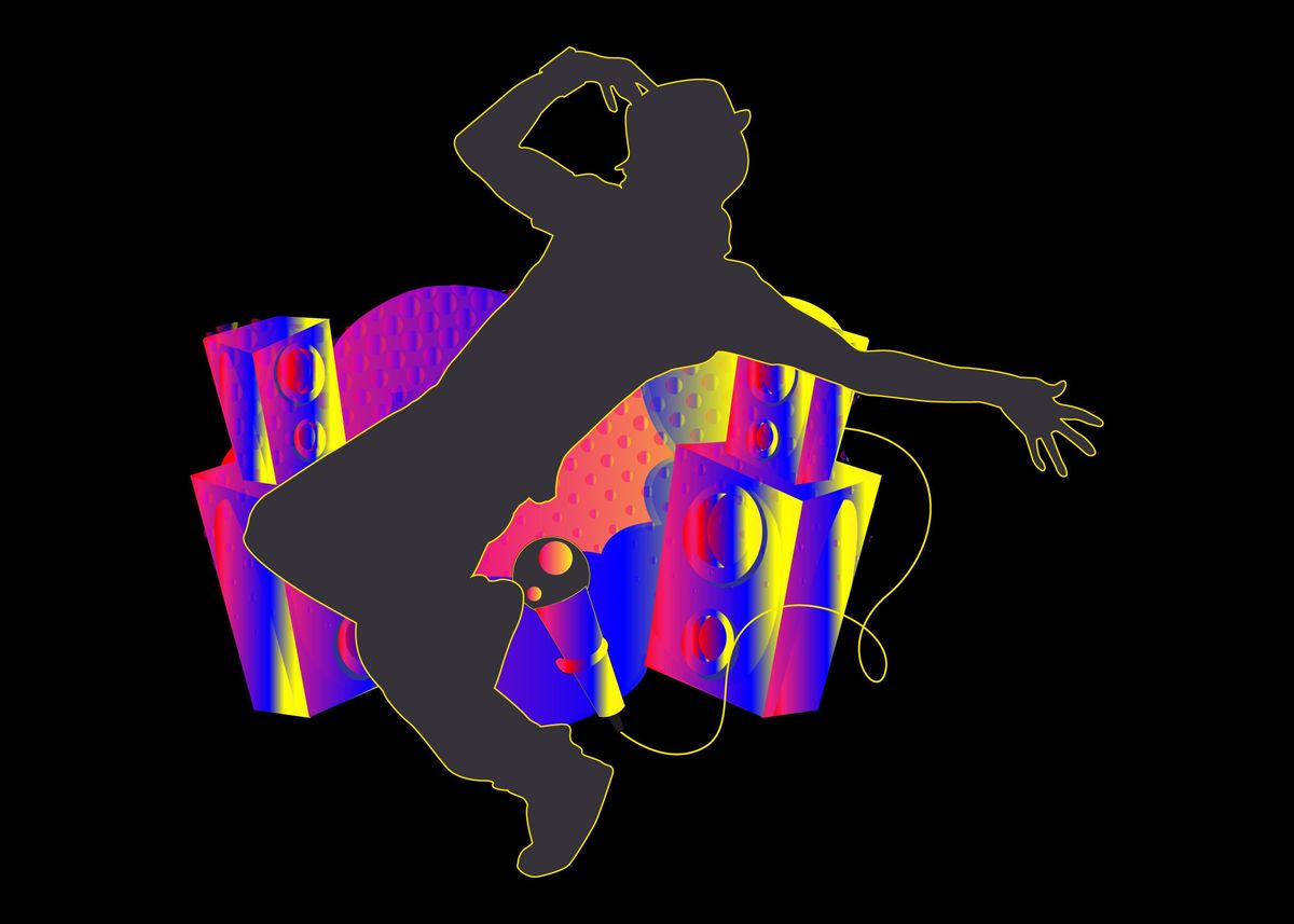 'breakdancer breakdance bre' Poster, picture, metal print, paint by ...