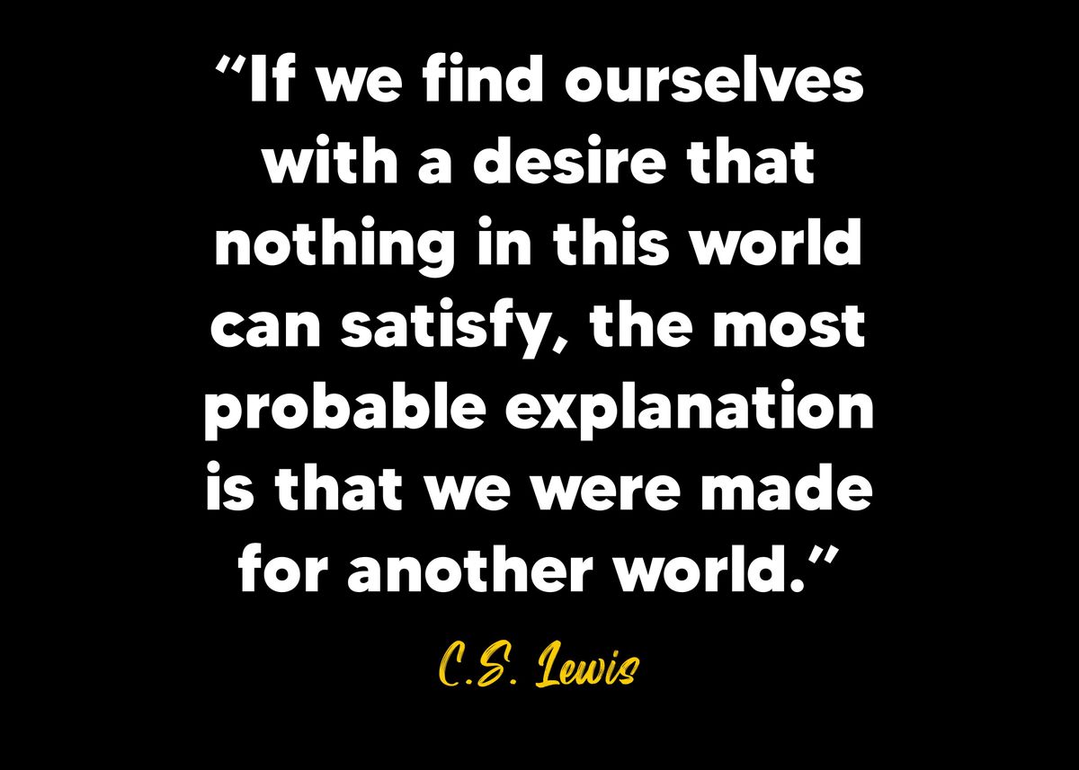 'C S Lewis quote' Poster, picture, metal print, paint by KAGE | Displate