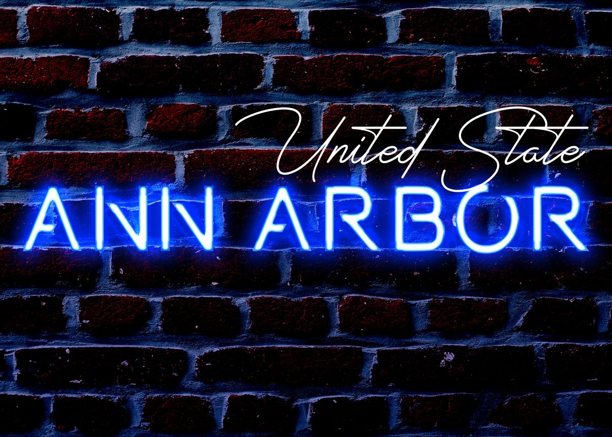 'Ann Arbor' Poster, picture, metal print, paint by Wasi Blond | Displate