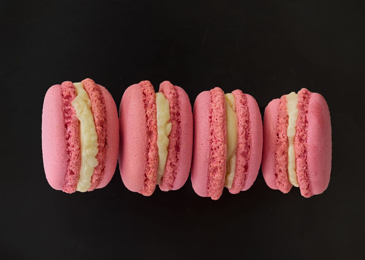 'pink macaroons ' Poster, picture, metal print, paint by Eng Hadoool ...