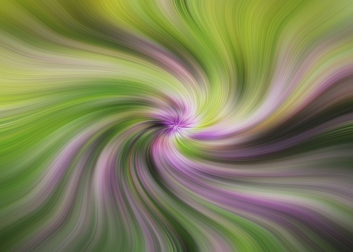 'swirl purple green ' Poster, picture, metal print, paint by The ...