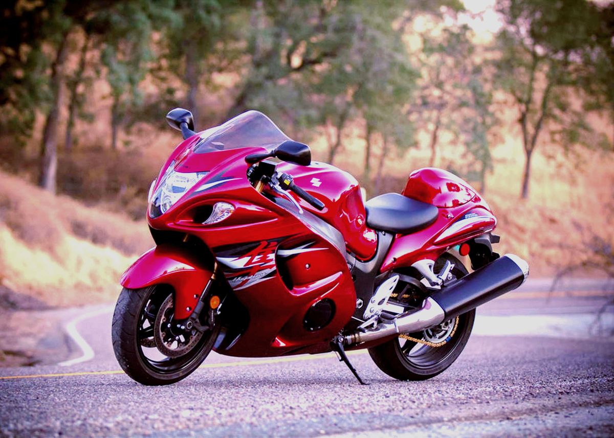 'Suzuki Hayabusa' Poster, picture, metal print, paint by Sam Gong ...