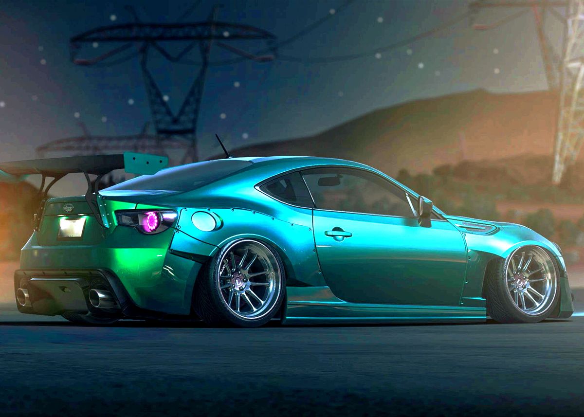 'Subaru BRZ' Poster, picture, metal print, paint by Marcel Lee | Displate