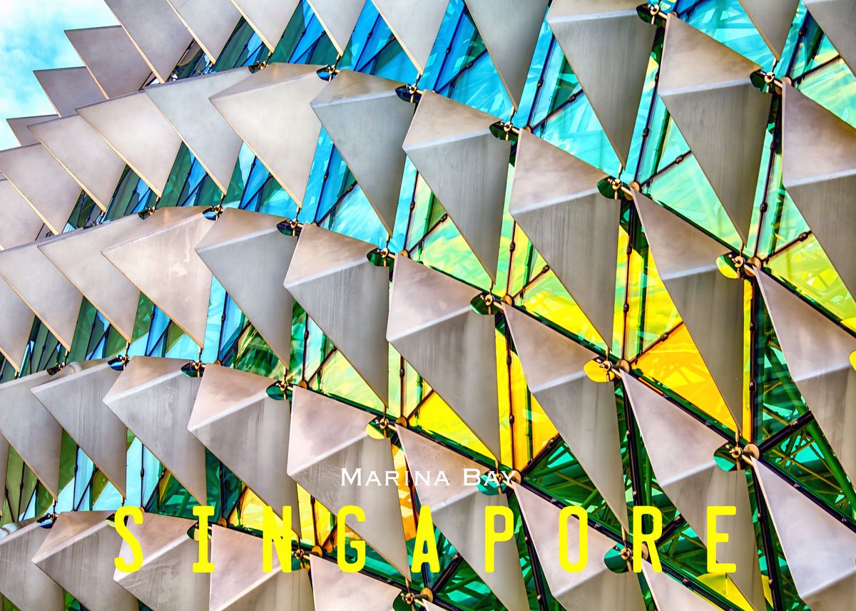 'Singapore Esplanade' Poster, picture, metal print, paint by John ...