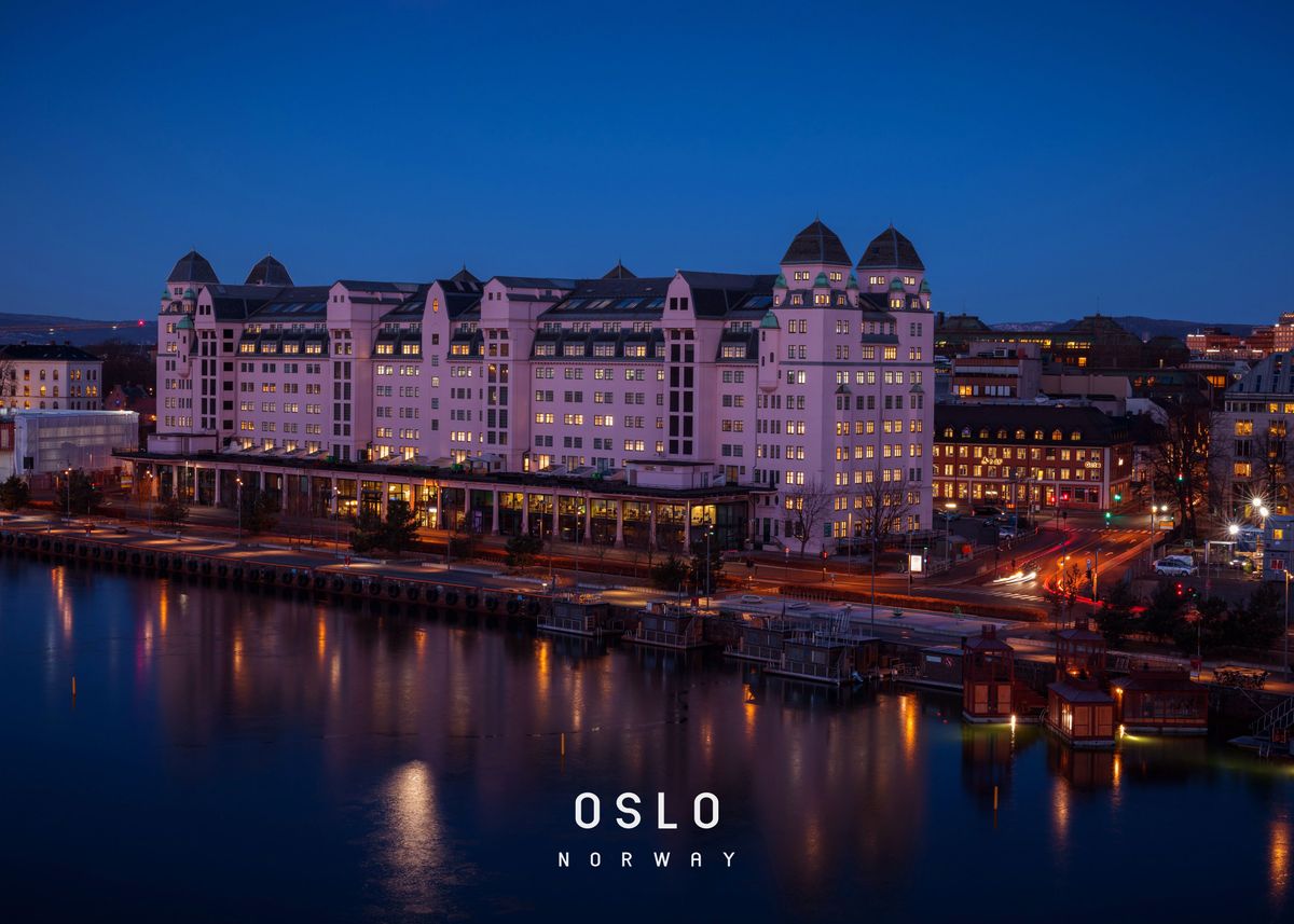 'Oslo ' Poster, picture, metal print, paint by Explore Universe | Displate