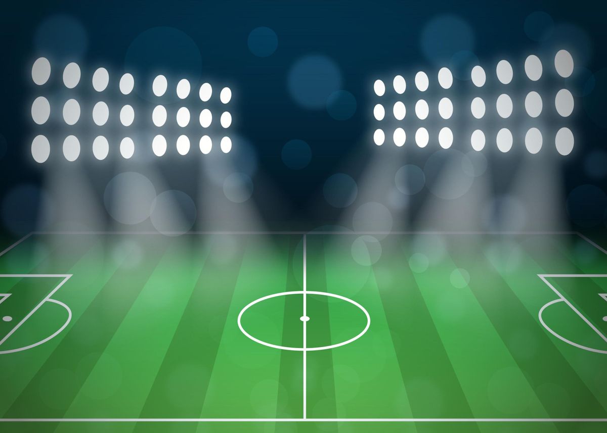 'Football Field' Poster, picture, metal print, paint by Creativity Shop ...