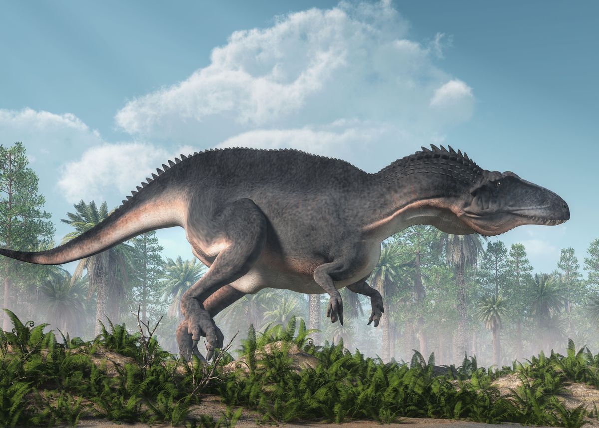 'Acrocanthosaurus' Poster, picture, metal print, paint by Daniel ...