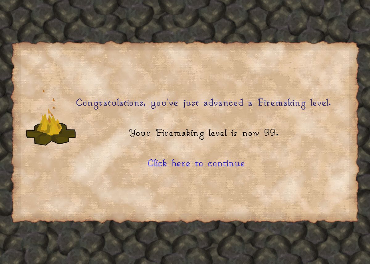 'Runescape LVL 99 Firemakin' Poster, picture, metal print, paint by ...