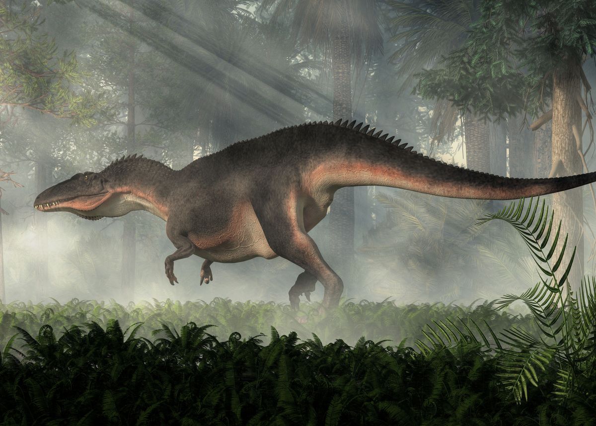 'Acrocanthosaurus' Poster, picture, metal print, paint by Daniel ...