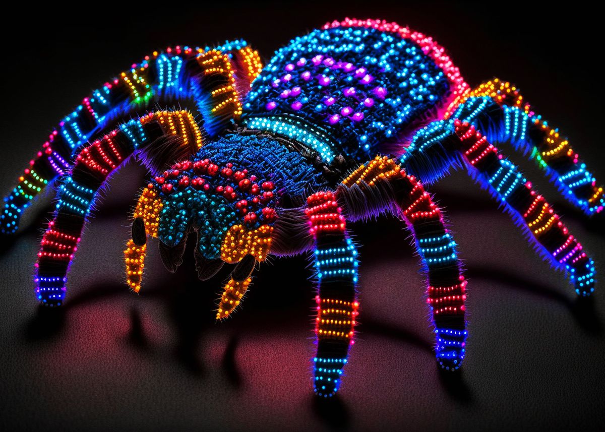 'Point Art Spider' Poster, picture, metal print, paint by Fachrul ...