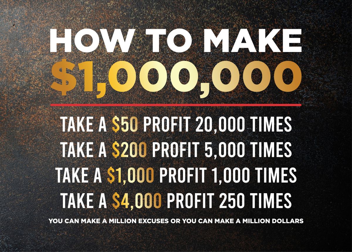 'How to make million dollar' Poster, picture, metal print, paint by ...