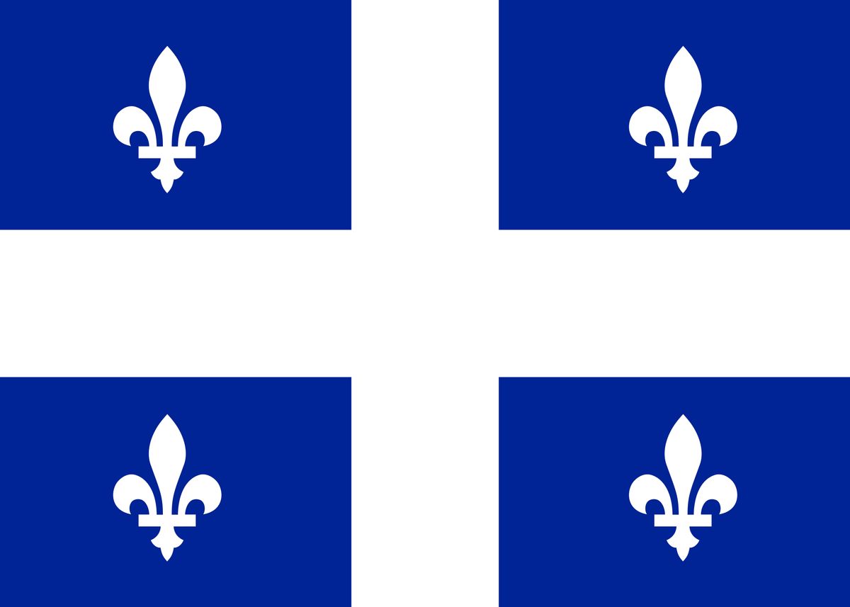 'Quebec Flag' Poster, picture, metal print, paint by Bruce Stanfield ...