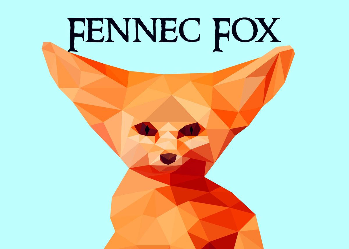 'Fennec Fox' Poster, picture, metal print, paint by Dare Neil | Displate