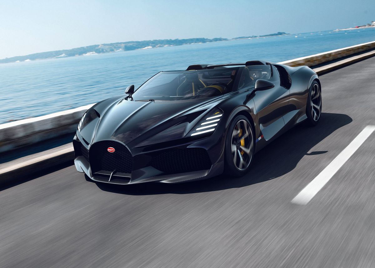 'Bugatti Mistral Roadster ' Poster, picture, metal print, paint by ...