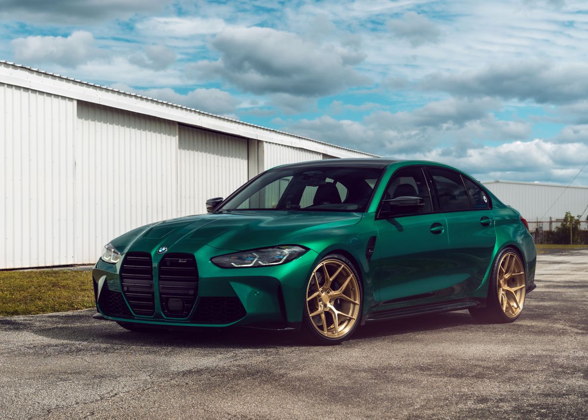 'BMW G80 M3' Poster, picture, metal print, paint by Sport Cars | Displate