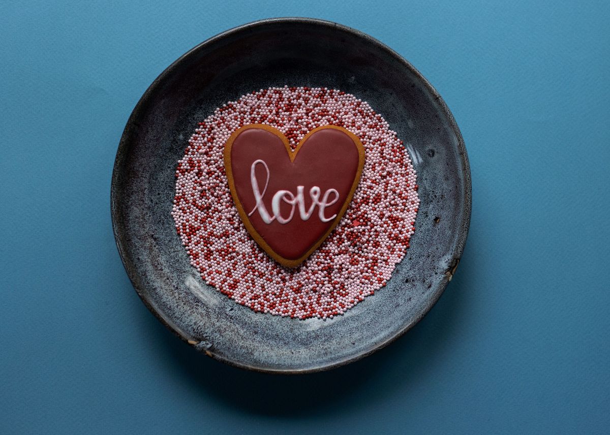 'VALENTINE PLATE' Poster by LuckStory | Displate