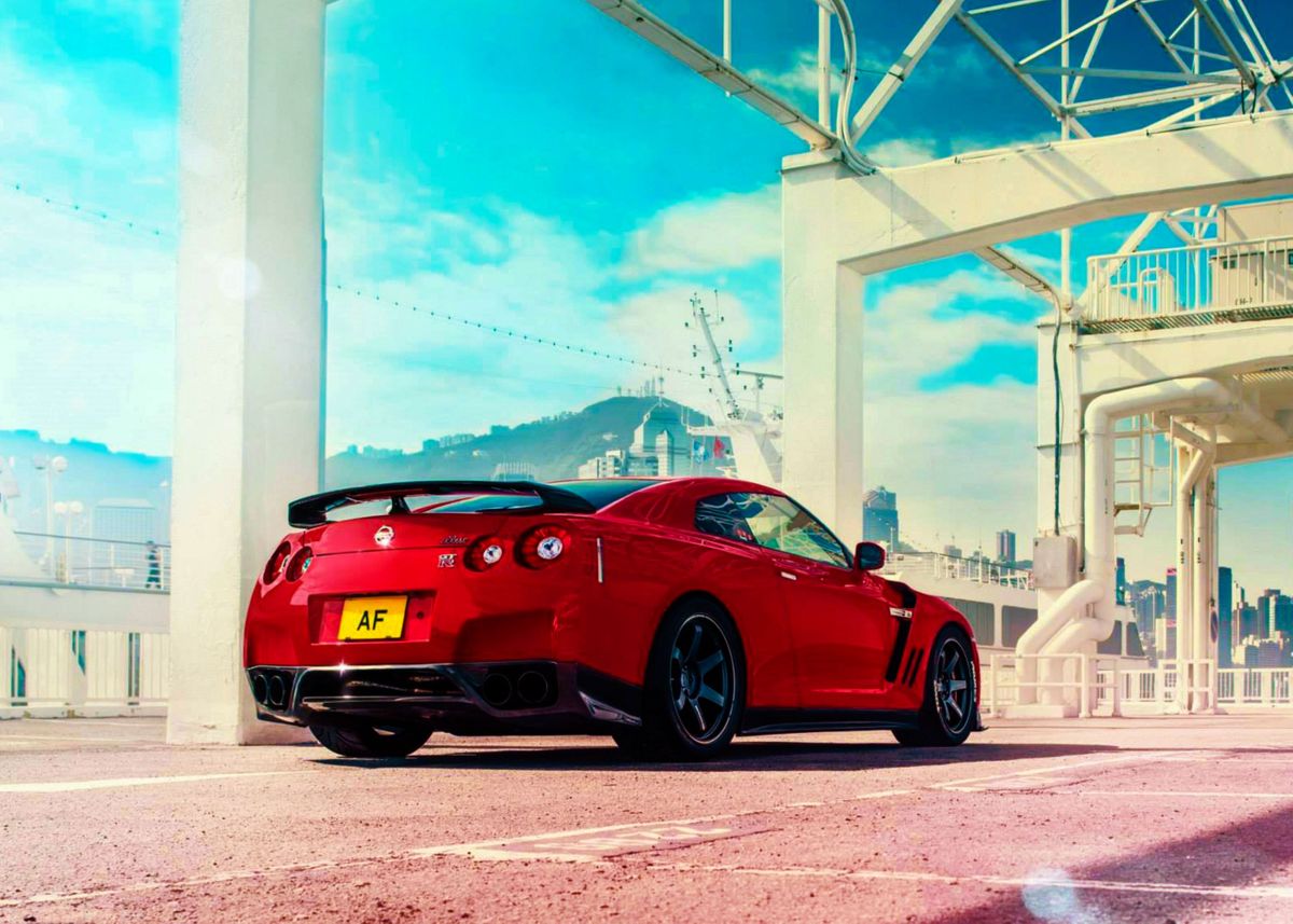 'Nissan R35' Poster, picture, metal print, paint by Sport Cars | Displate