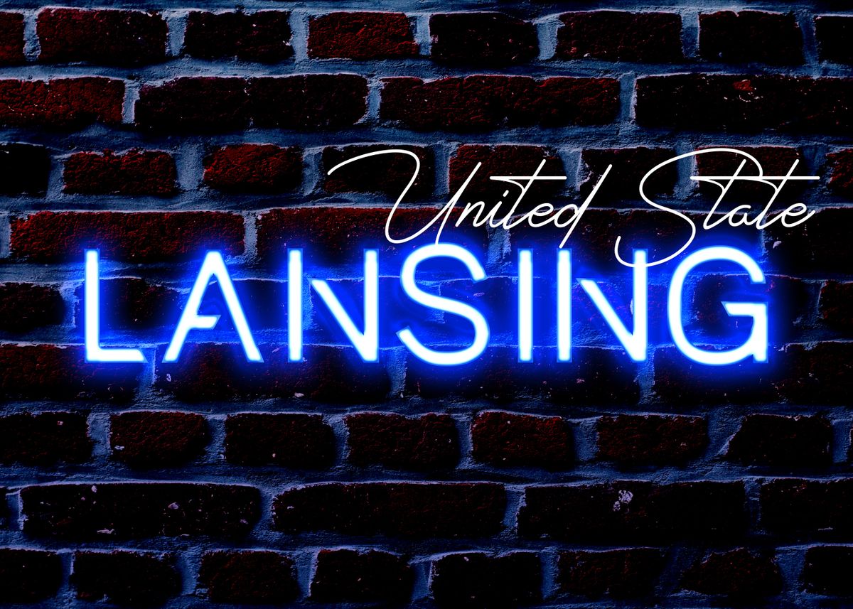 'Lansing' Poster, picture, metal print, paint by Wasi Blond | Displate