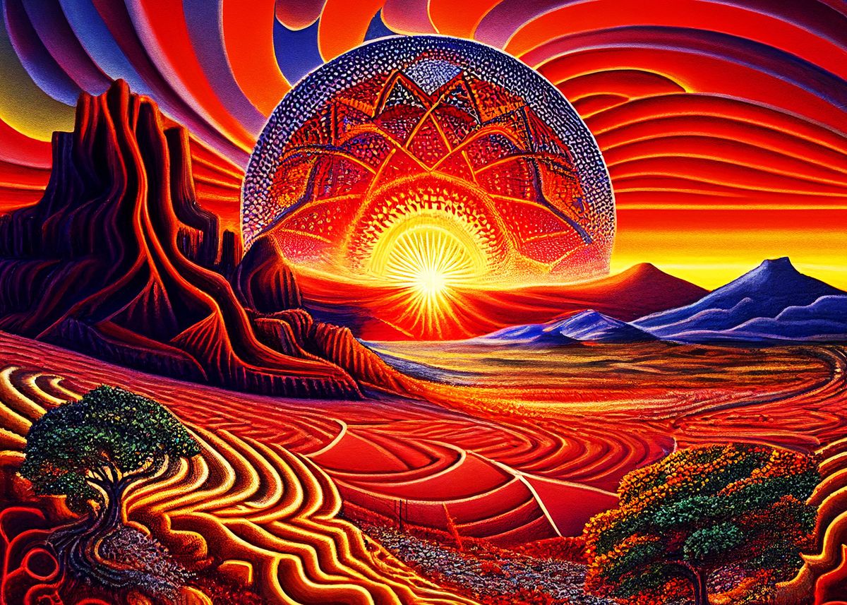 'Abstract Art Desert Nature' Poster, picture, metal print, paint by ...