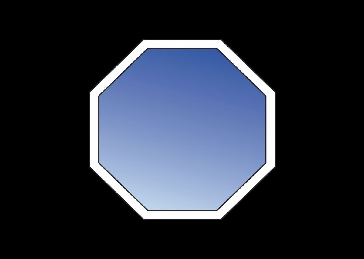 'octagonal' Poster, picture, metal print, paint by PLUOCK KOK | Displate