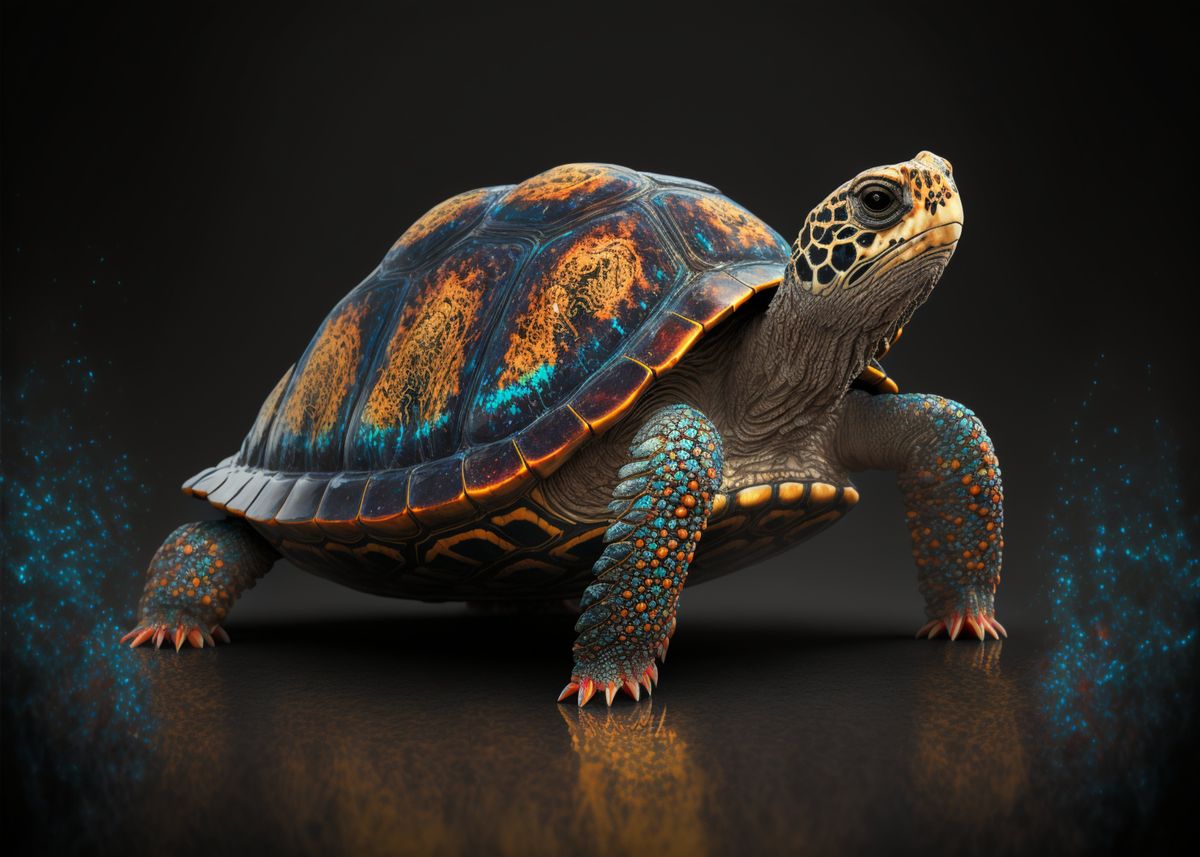 'Fantasy Turtle 3' Poster, picture, metal print, paint by Zanclus ...