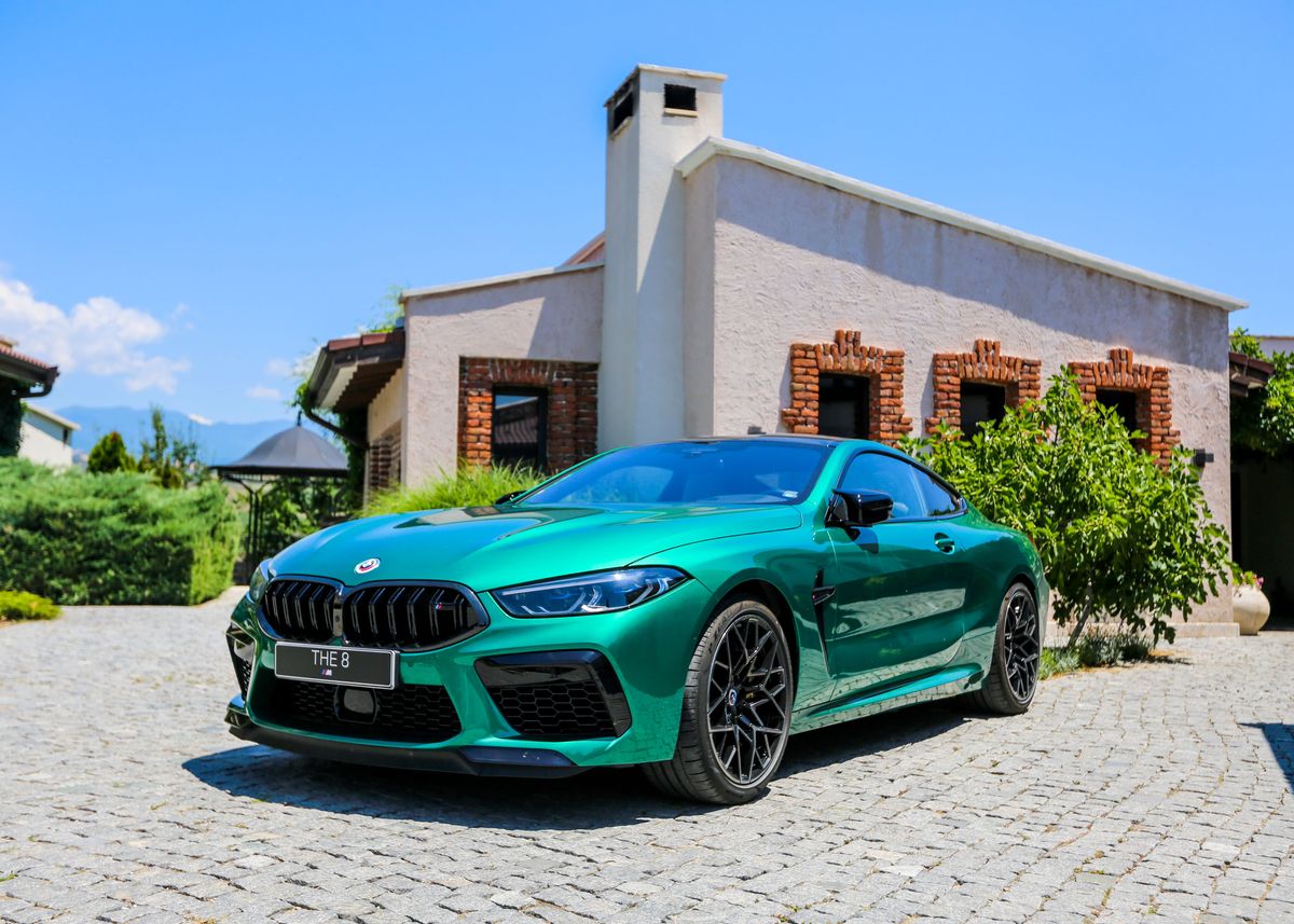 'bmw m8' Poster, picture, metal print, paint by Auto Maniac | Displate
