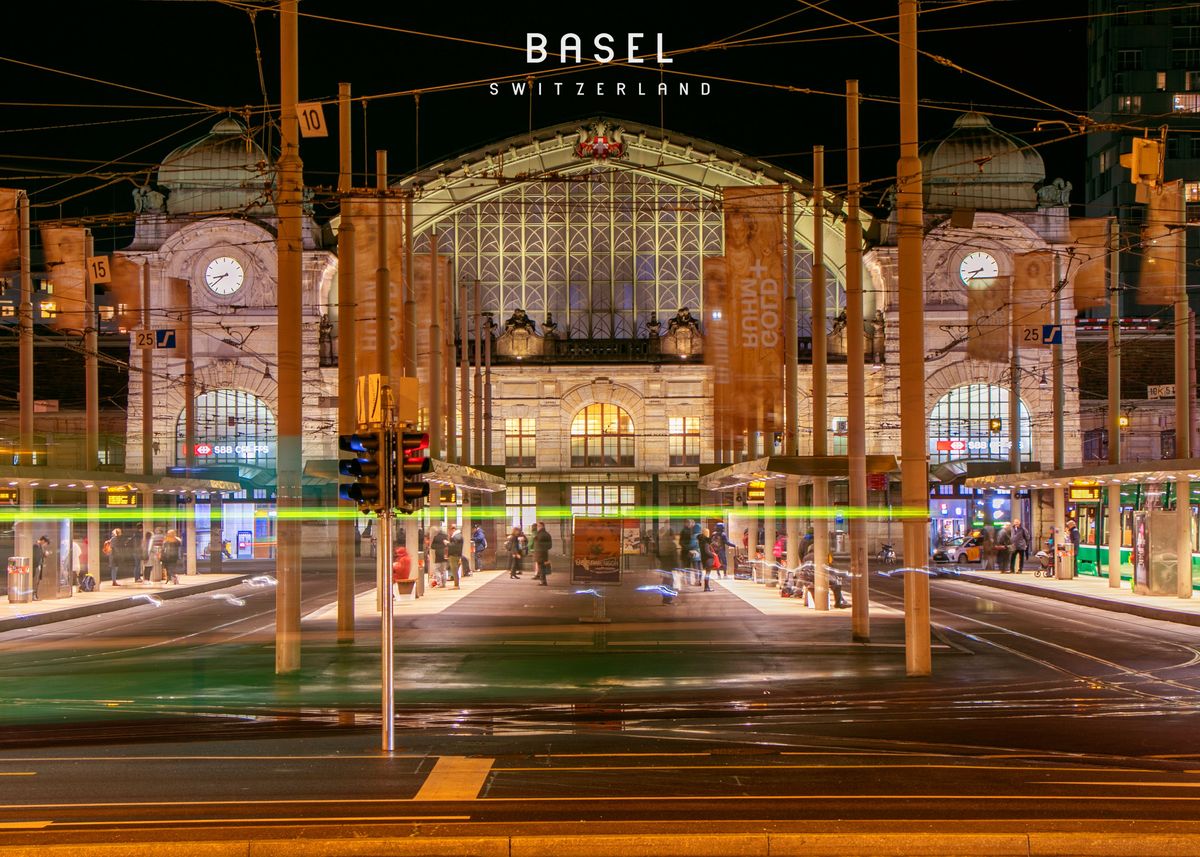 'Basel ' Poster, picture, metal print, paint by Famous City | Displate