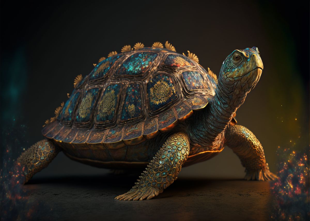 'Fantasy Turtle 9' Poster, picture, metal print, paint by Zanclus ...