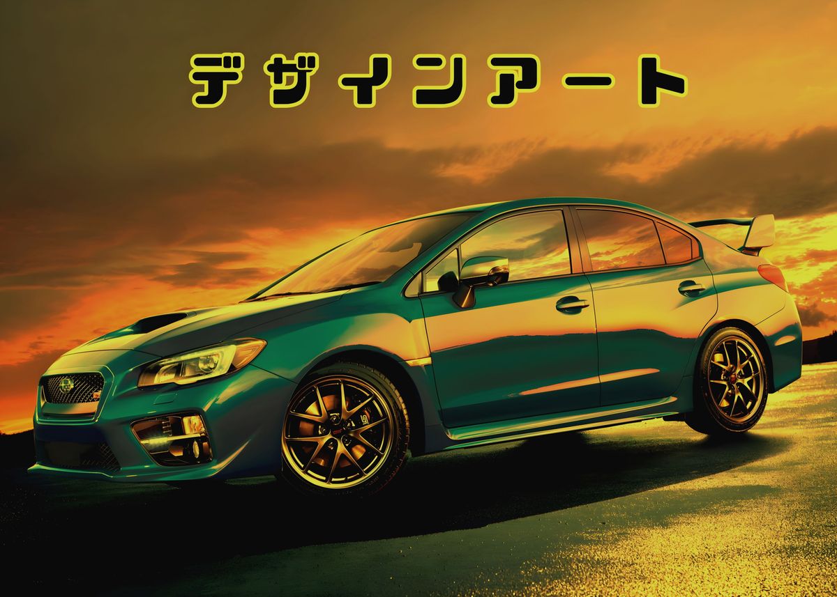 'subaru ' Poster, picture, metal print, paint by Recca | Displate