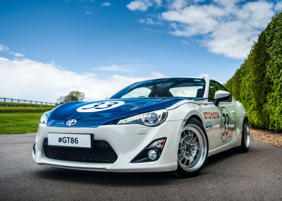 'Toyota GT86' Poster, picture, metal print, paint by Supri GTR | Displate