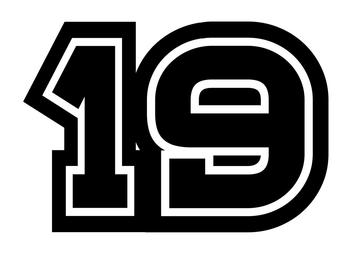 'nineteen' Poster, picture, metal print, paint by Hamsah | Displate