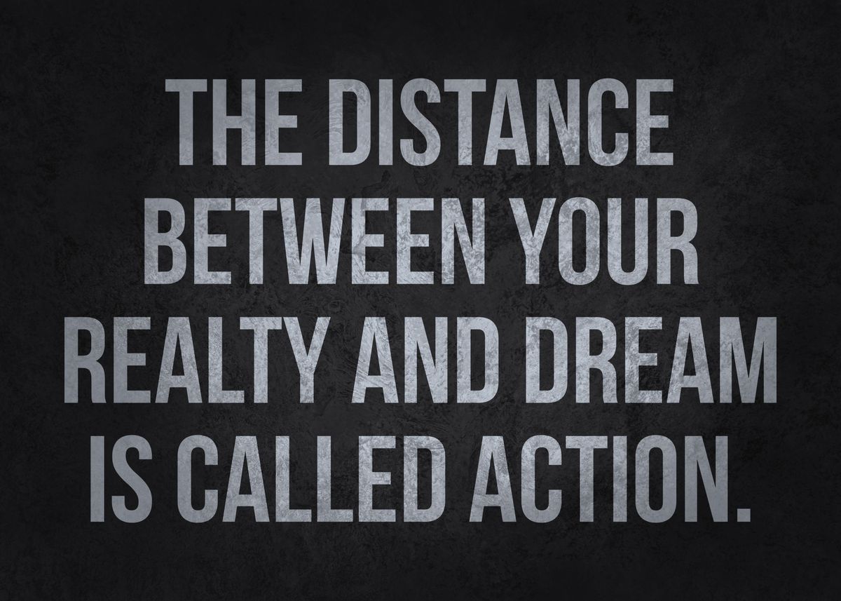 'Reality vs Dream Action' Poster, picture, metal print, paint by CHAN ...