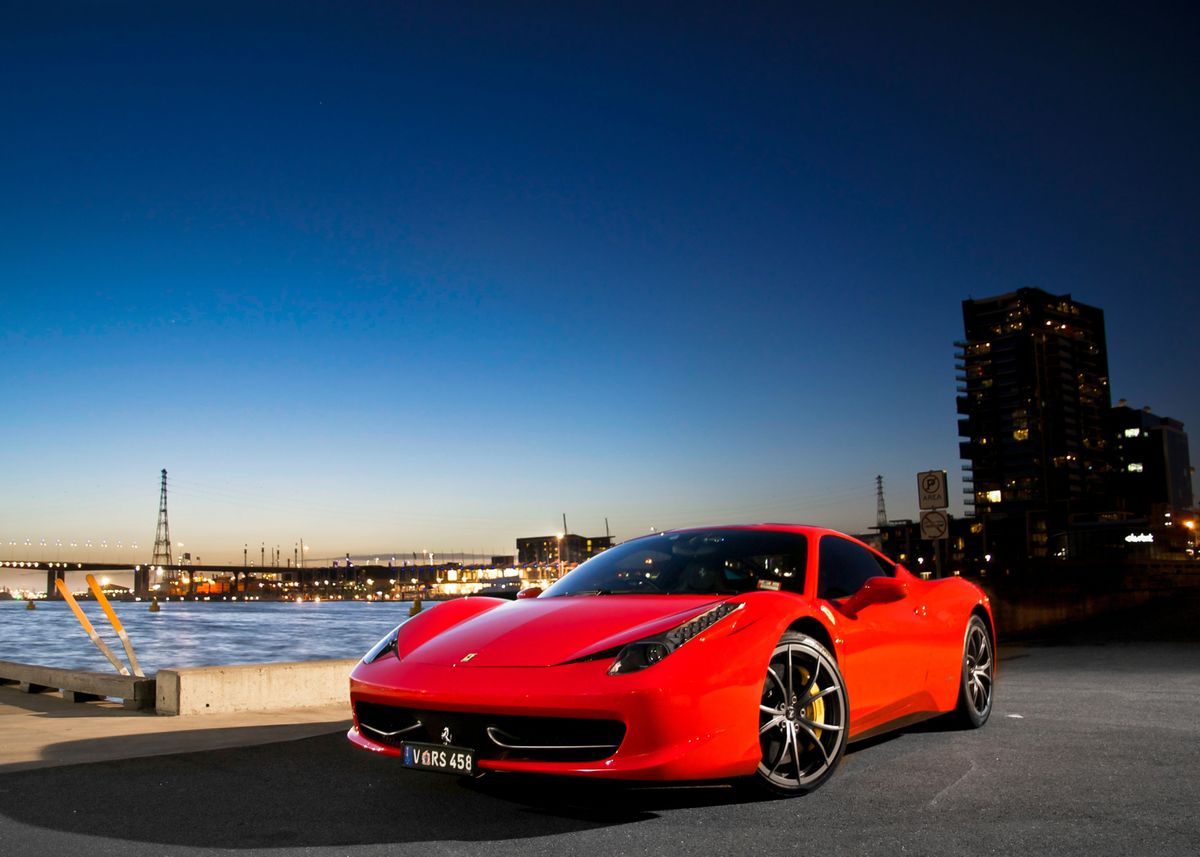 'Ferrari 458' Poster, picture, metal print, paint by jack li | Displate