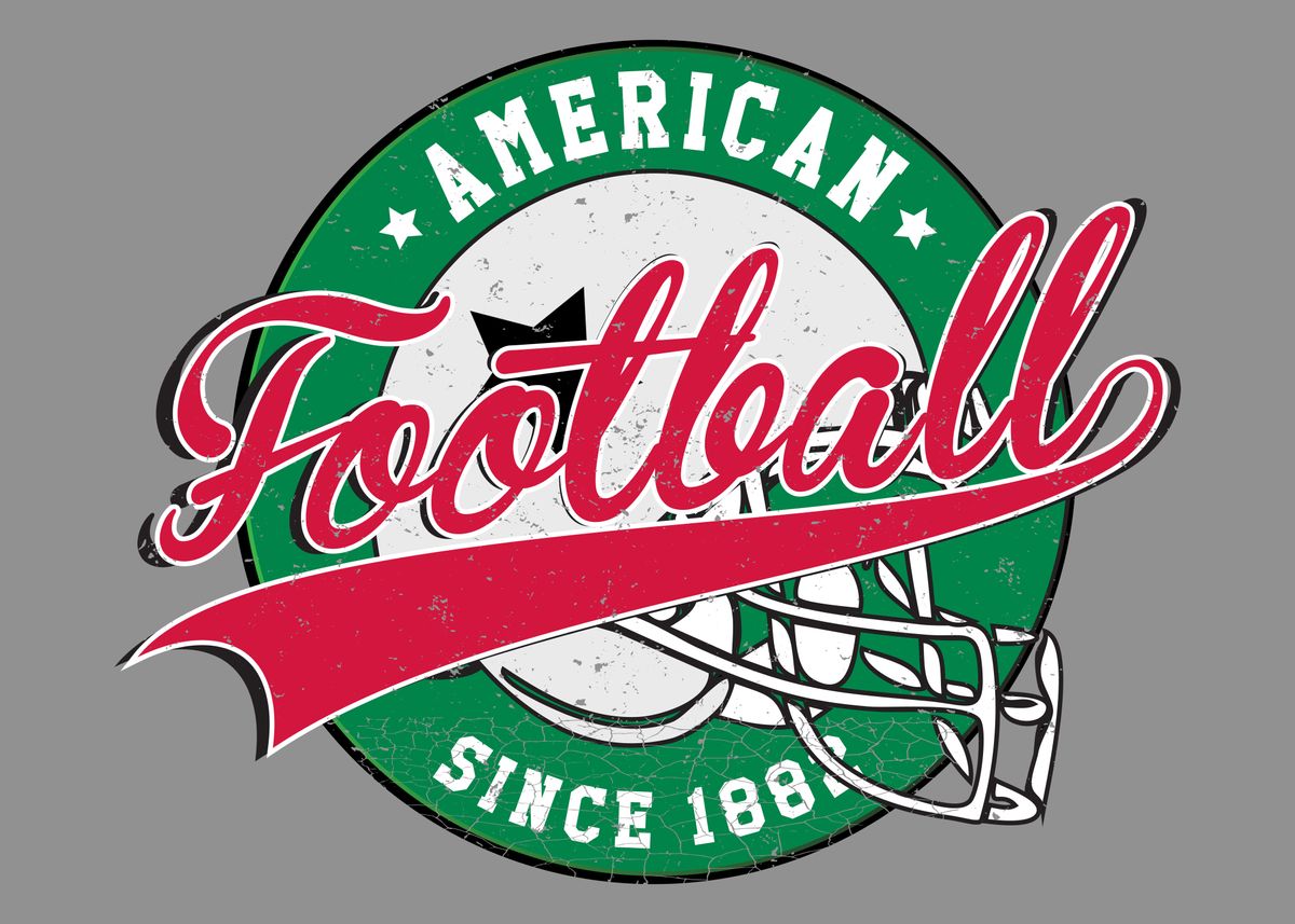'American Football 1882' Poster, picture, metal print, paint by Arts N ...