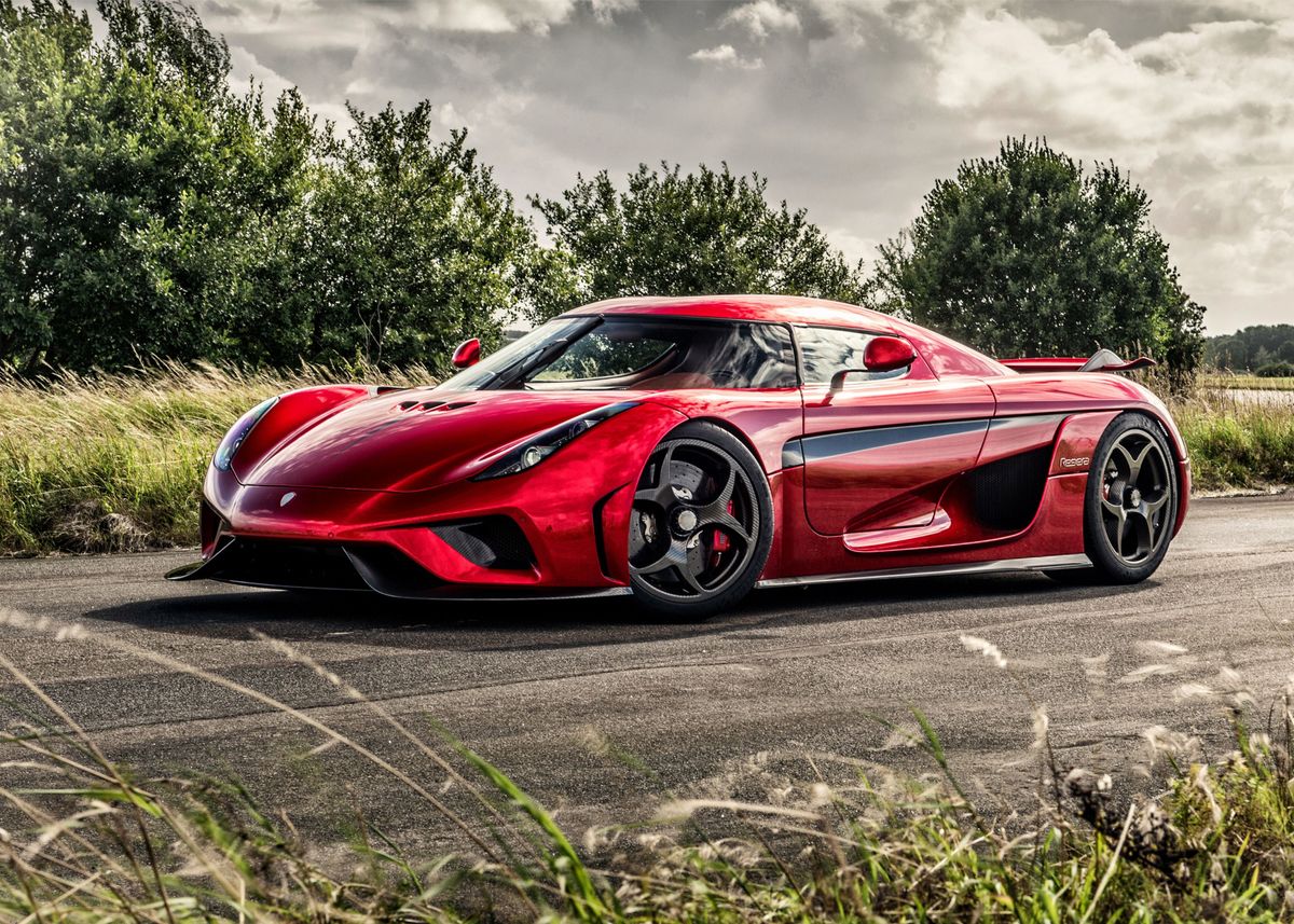 'Koenigsegg Regera' Poster, picture, metal print, paint by Job Lodders ...