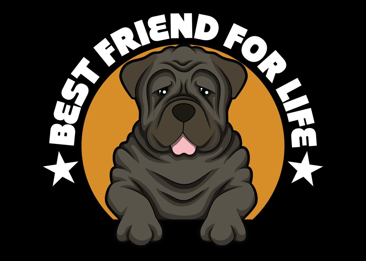 'Best Friend For Life' Poster, picture, metal print, paint by Hexor ...